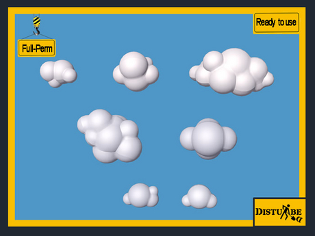 Second Life Marketplace - ::DisturbeD:: Kawaii Cute Clouds Pack - FULL PERM MESH